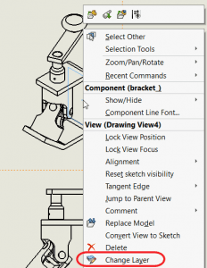 SOLIDWORKS Changing a Component Color in Drawing View | GSC