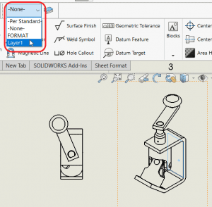 SOLIDWORKS Changing a Component Color in Drawing View | GSC