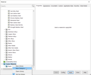How to Use a Shared SOLIDWORKS Material Library | GSC