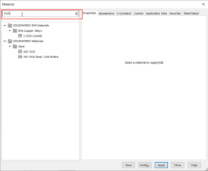 How to Use a Shared SOLIDWORKS Material Library | GSC