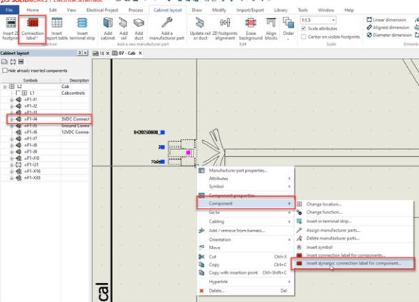 Creating Dynamic Connection Labels – SOLIDWORKS Electrical - GSC