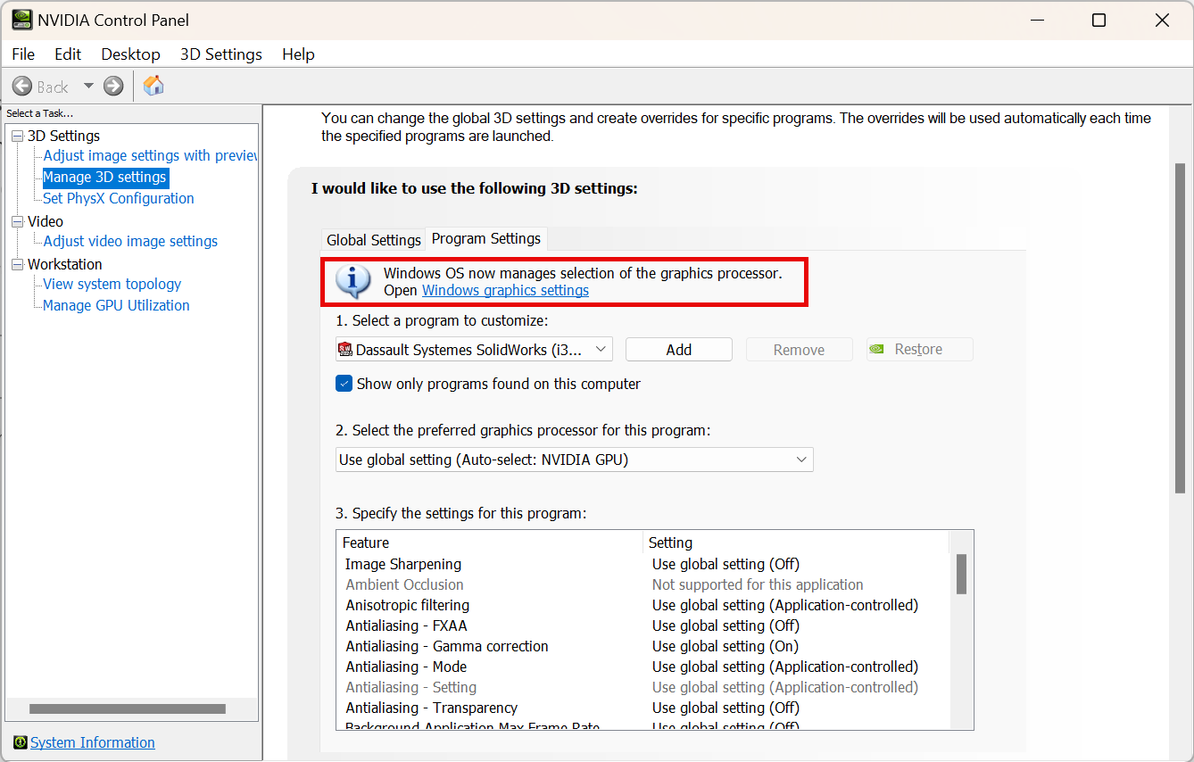 Windows 11, Graphics Hardware, and SOLIDWORKS Products - GSC